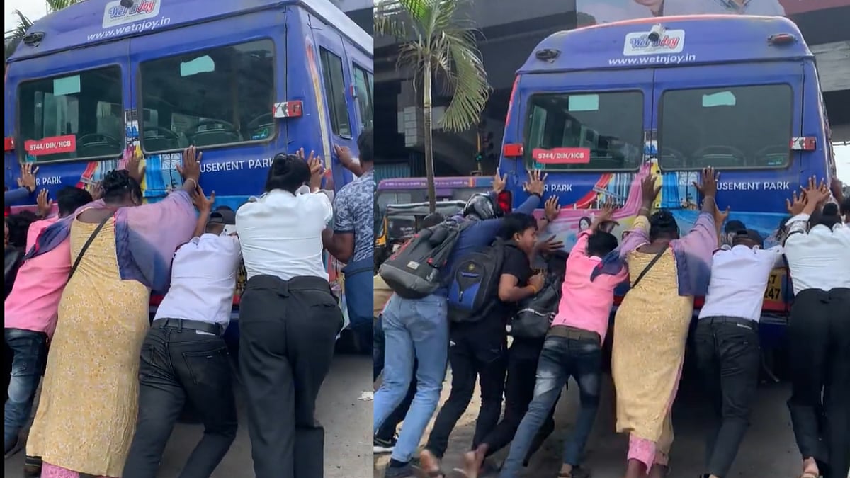 Mumbai: 'Strength of the city' tweets Mumbai Police as passengers push ...