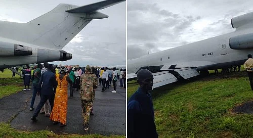 B727 overran runway in South Sudan - Airliners.net