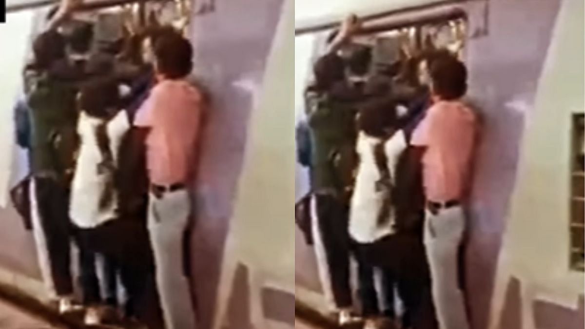 WATCH: Man goes viral for doing THIS in a crowded local train