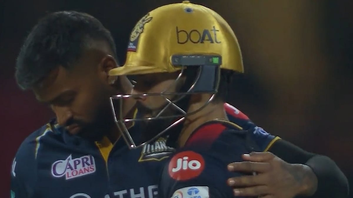 Watch: Hardik Pandya embraces Virat Kohli after the latter's back-to-back IPL tons
