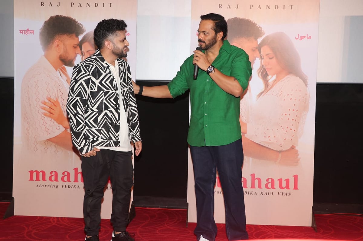 Maahaul song launch: Rohit Shetty gives the action clap for Raj Pandit ...