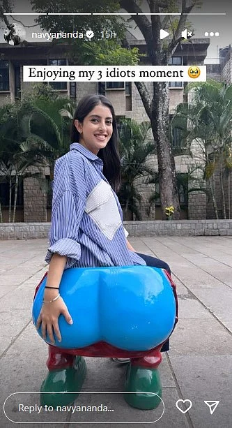 Navya Naveli Nanda recreates the iconic ‘3 Idiots’ pose at IIM ...