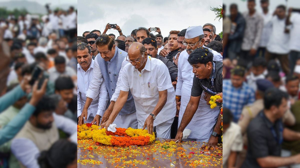 See: Huge Crowd Gathers As Sharad Pawar Visits Chavan Memorial In Karad