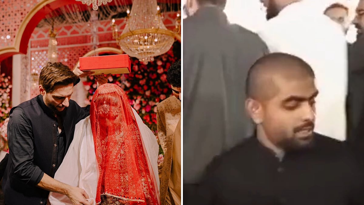 WATCH: Shahid Afridi's Daughter Aqsa Gets Married, Babar Azam & Mohd ...