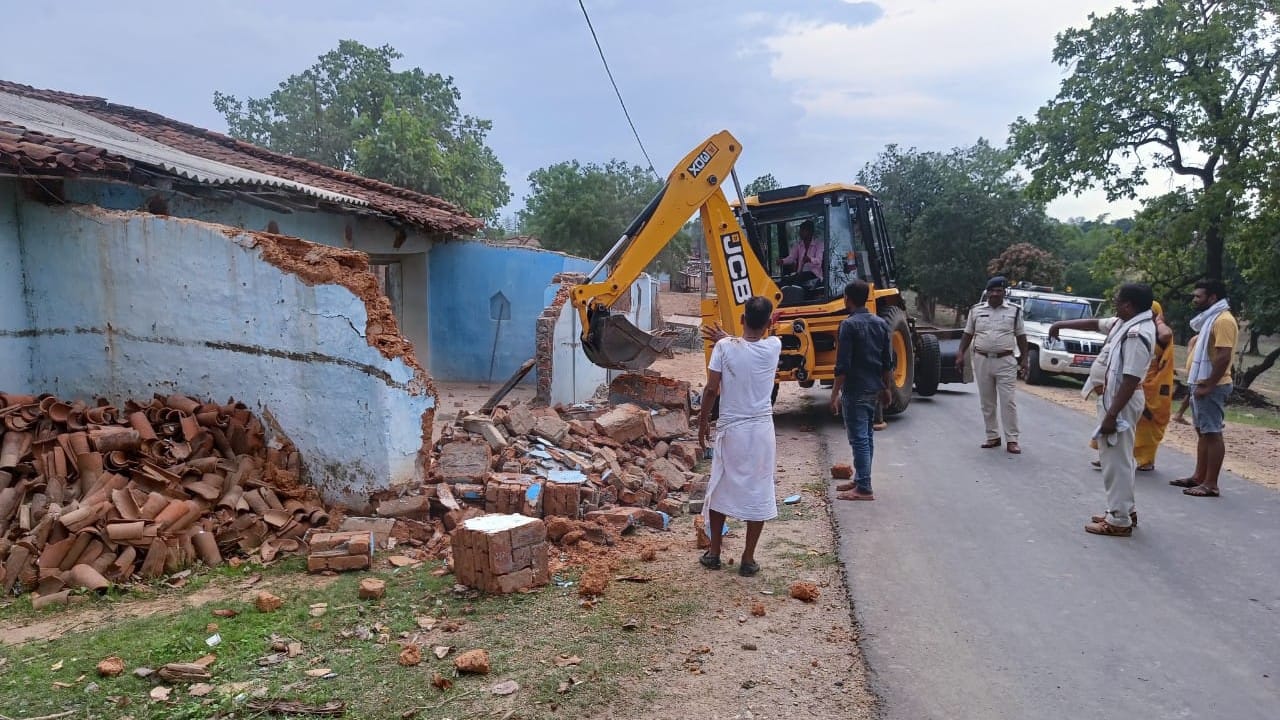 Madhya Pradesh: House Of Rape Accused Bulldozed In Singrauli