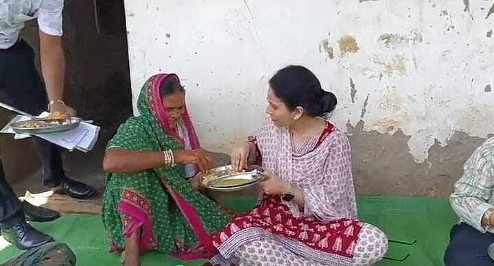 MP Viral Video: Mandla DM Shares Plate With Mid-Day Meal Cook; 'Not A ...