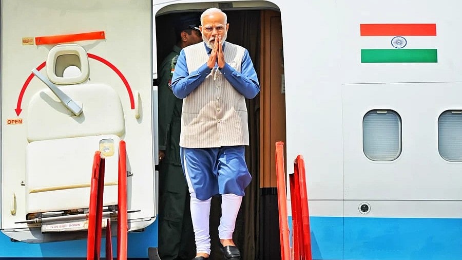 PM Modi Arrives In Sagar, His 3rd Visit To Poll-Bound Madhya Pradesh In ...