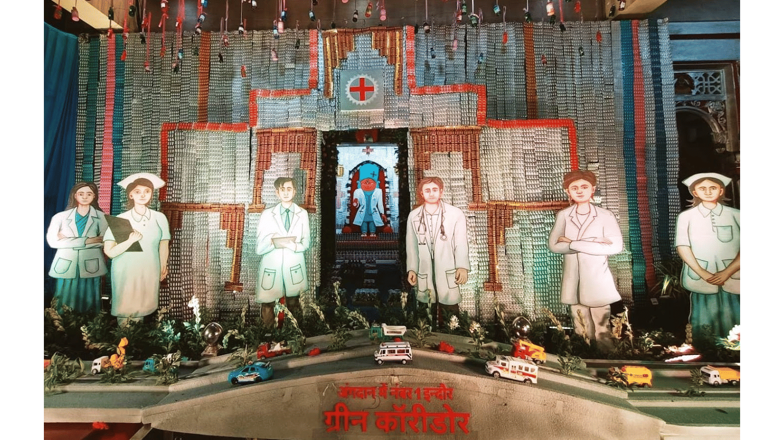 Indore: Lord Hanuman Decked Up As Doctor In Veer Alija Sarkar Temple