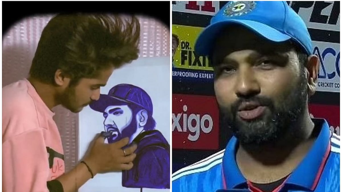 Watch: Rohit Sharma's Superfan Makes Breathtaking Painting Of India ...