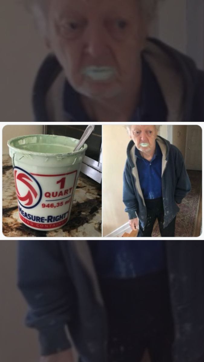 Grandpa Who Went Viral For Eating Paint In 2019 Passes Away; Family ...