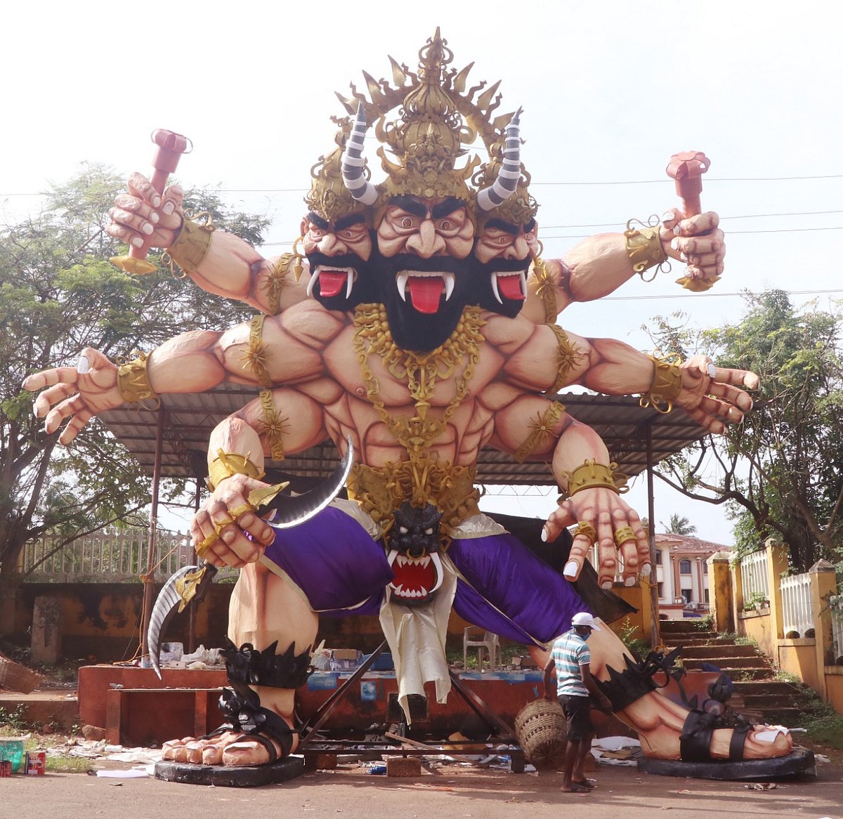 Various arts of Narkasur in Goa