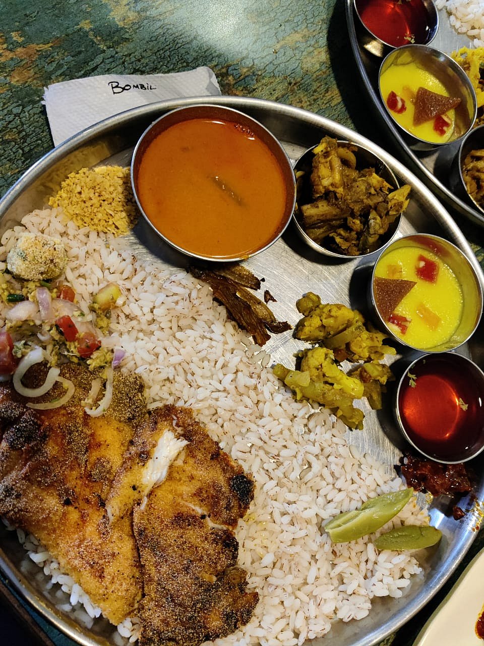 If it's seafood thalis you crave, then Bombil Restaurant is the place ...