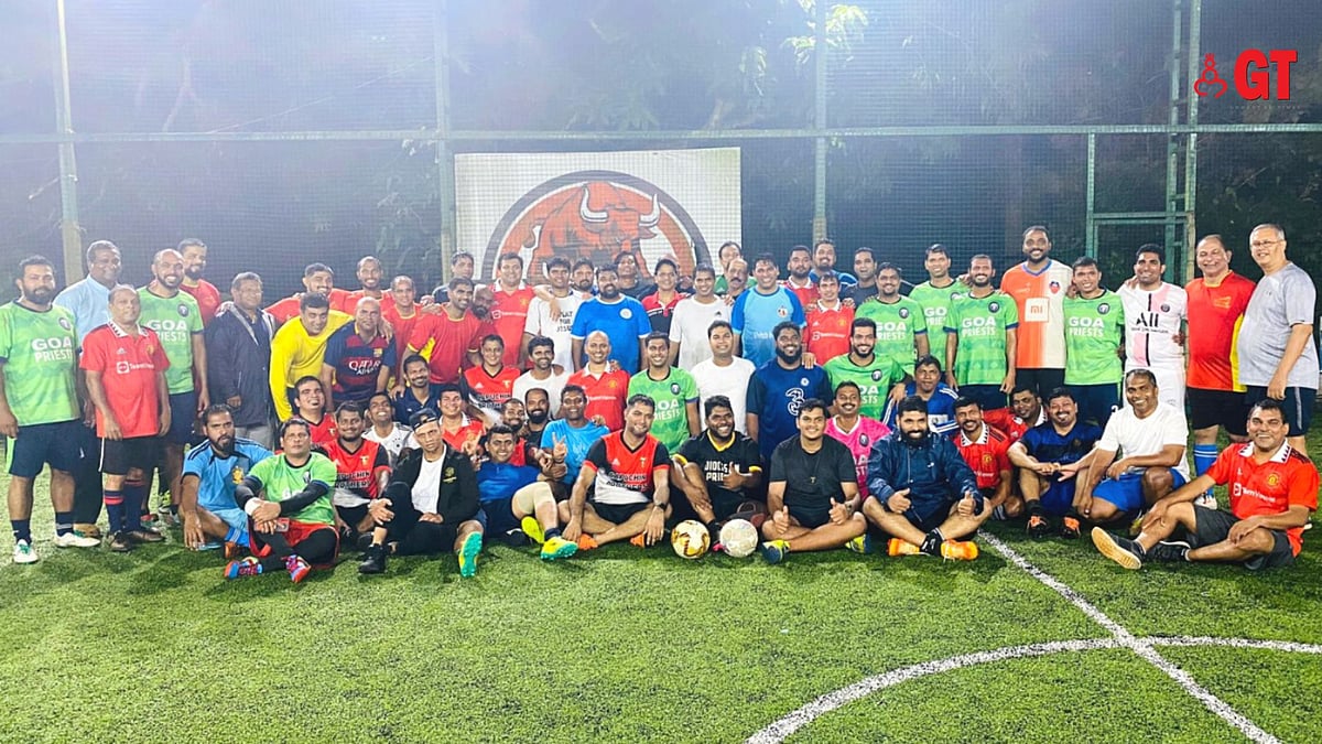 Priests compete in football league