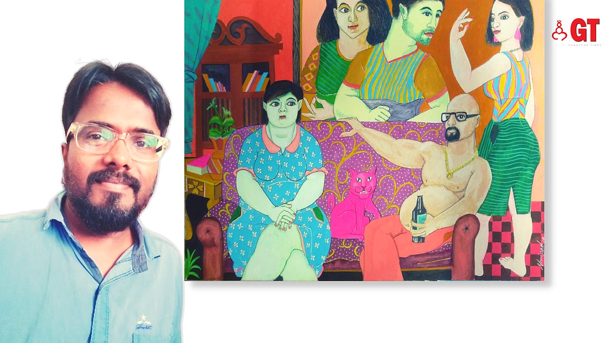 Want to see gouache paintings by Goan artist, Sripad Gurav?