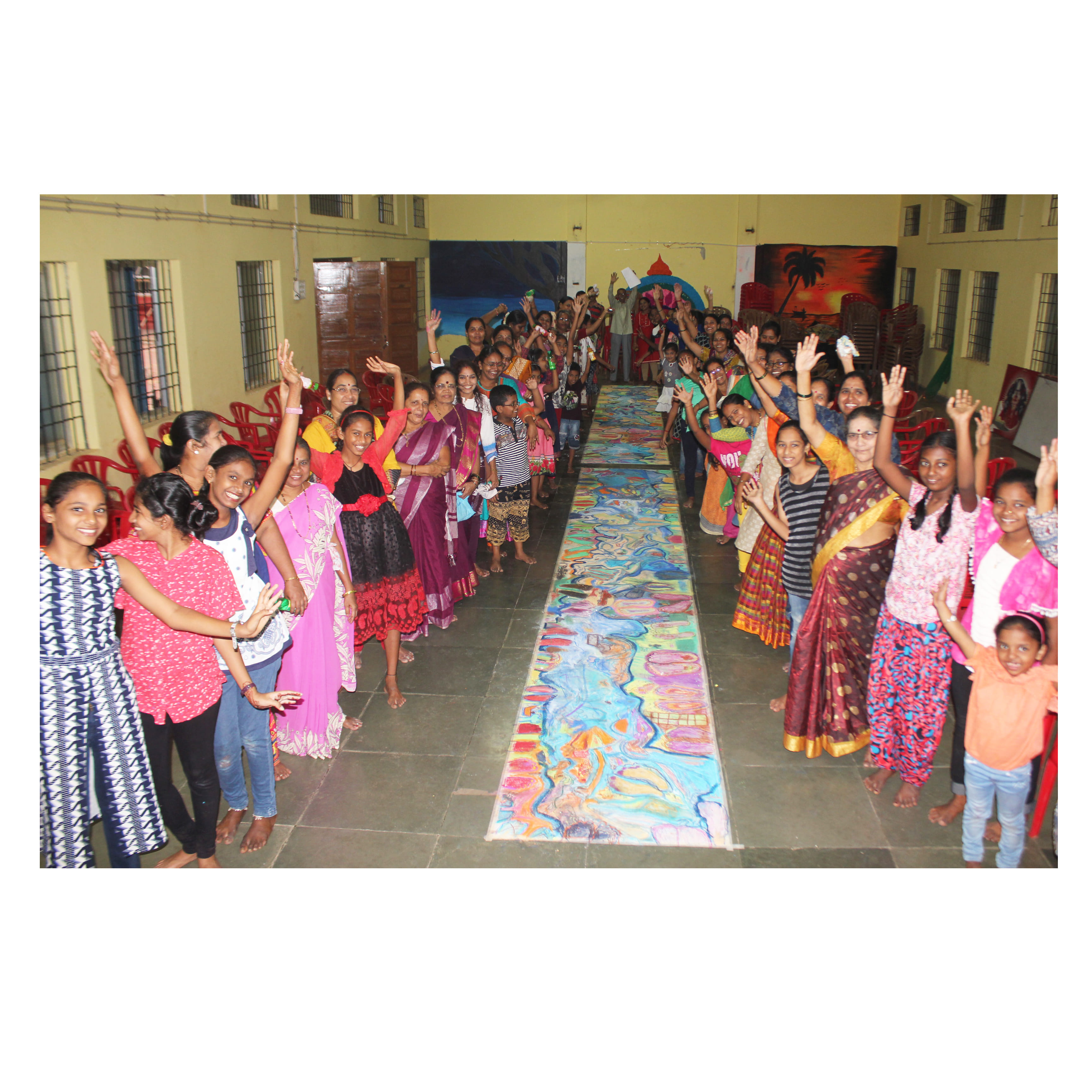 Art from the heart at ‘The Nhoi — Goa River Draw’ collaborative drawing