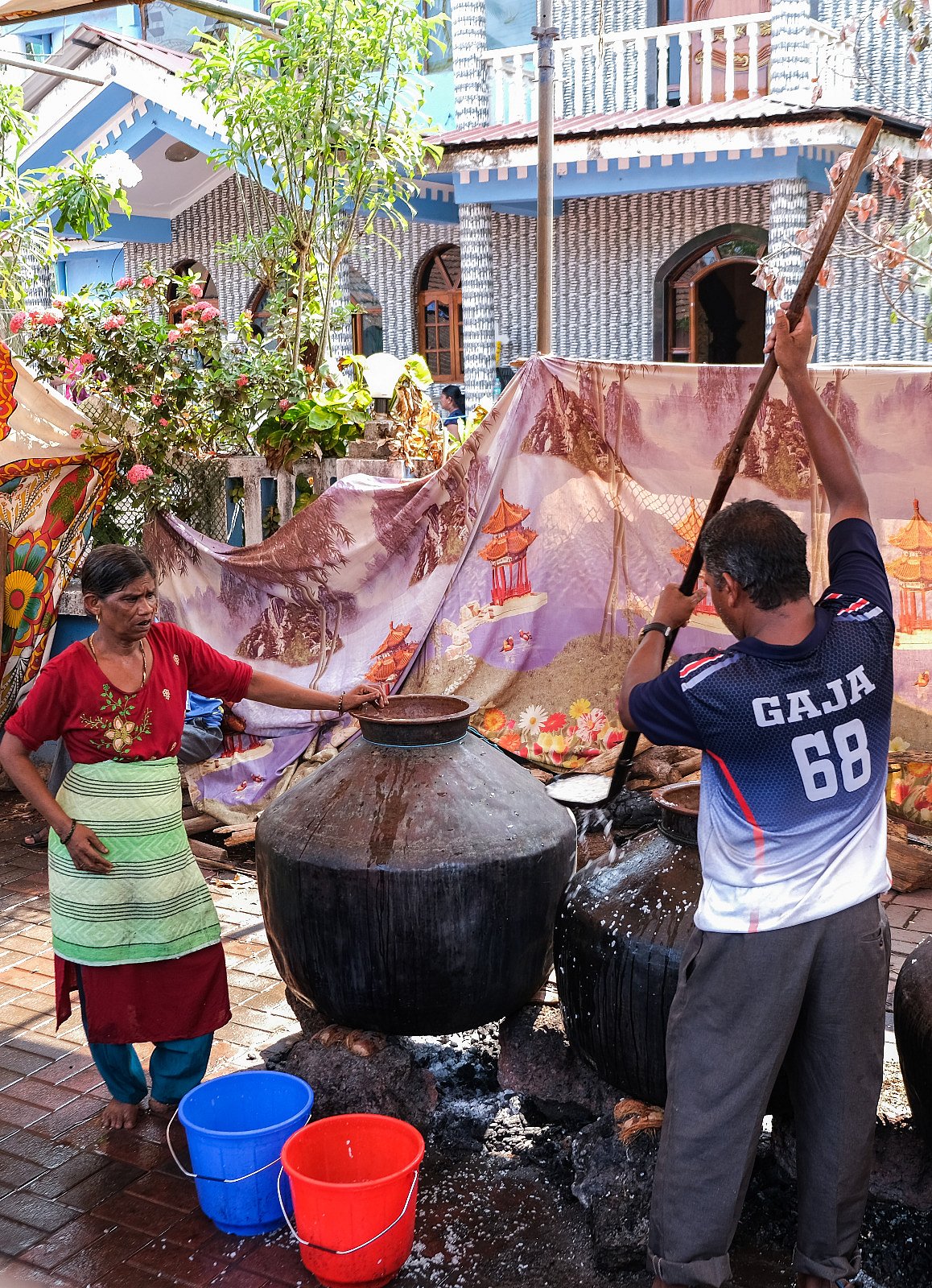 Can you guess which edible item is served free at this feast in Goa today?