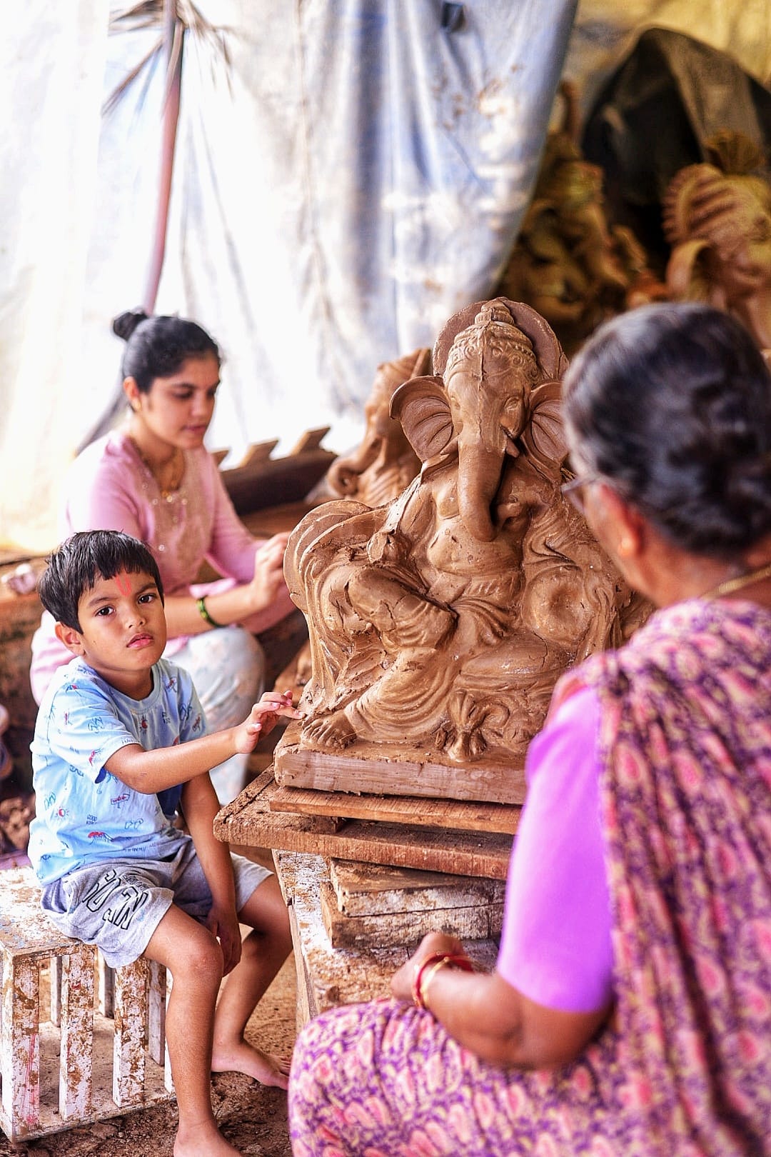 From the young to the old: Traditional Ganesh idol-makers are super busy