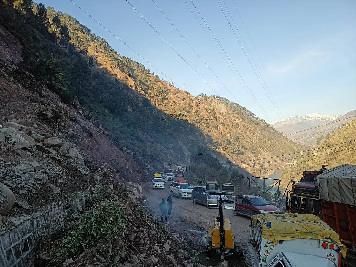Jammu Srinagar National Highway Reopens For Traffic After Landslide