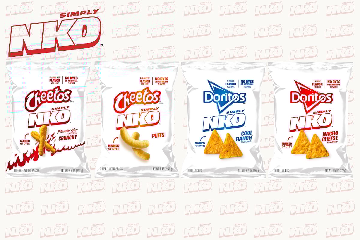 Cheetos & Doritos Get Dye-Free Makeover With New ‘Simply NKD’ Line ...