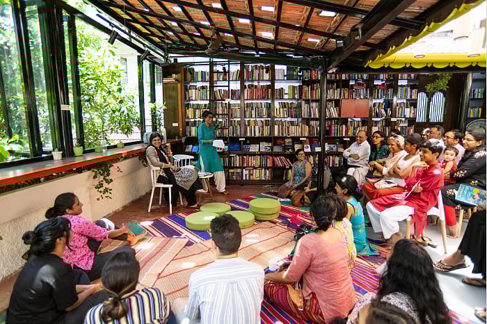 Champaca in Bangalore is a book cafe, library, store set among nature anf