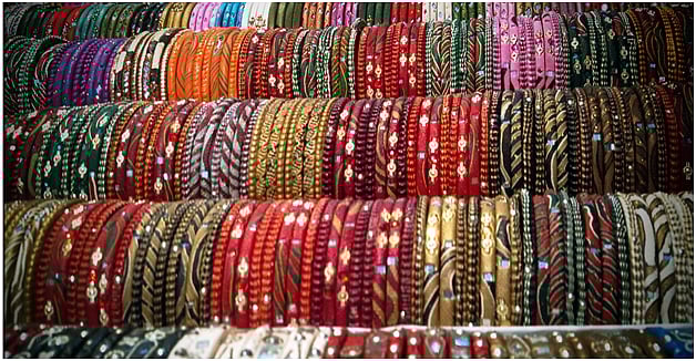 Different types of bangles in Indian cultures like Bajuband, Shakha ...