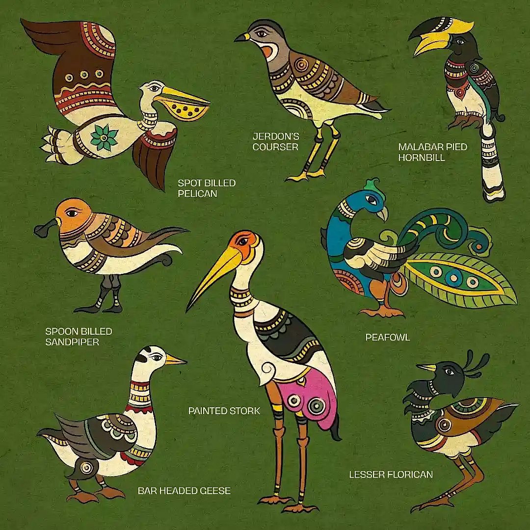 Indian Wildlife: Indian Artist Uses Folk Art To Illustrate Them