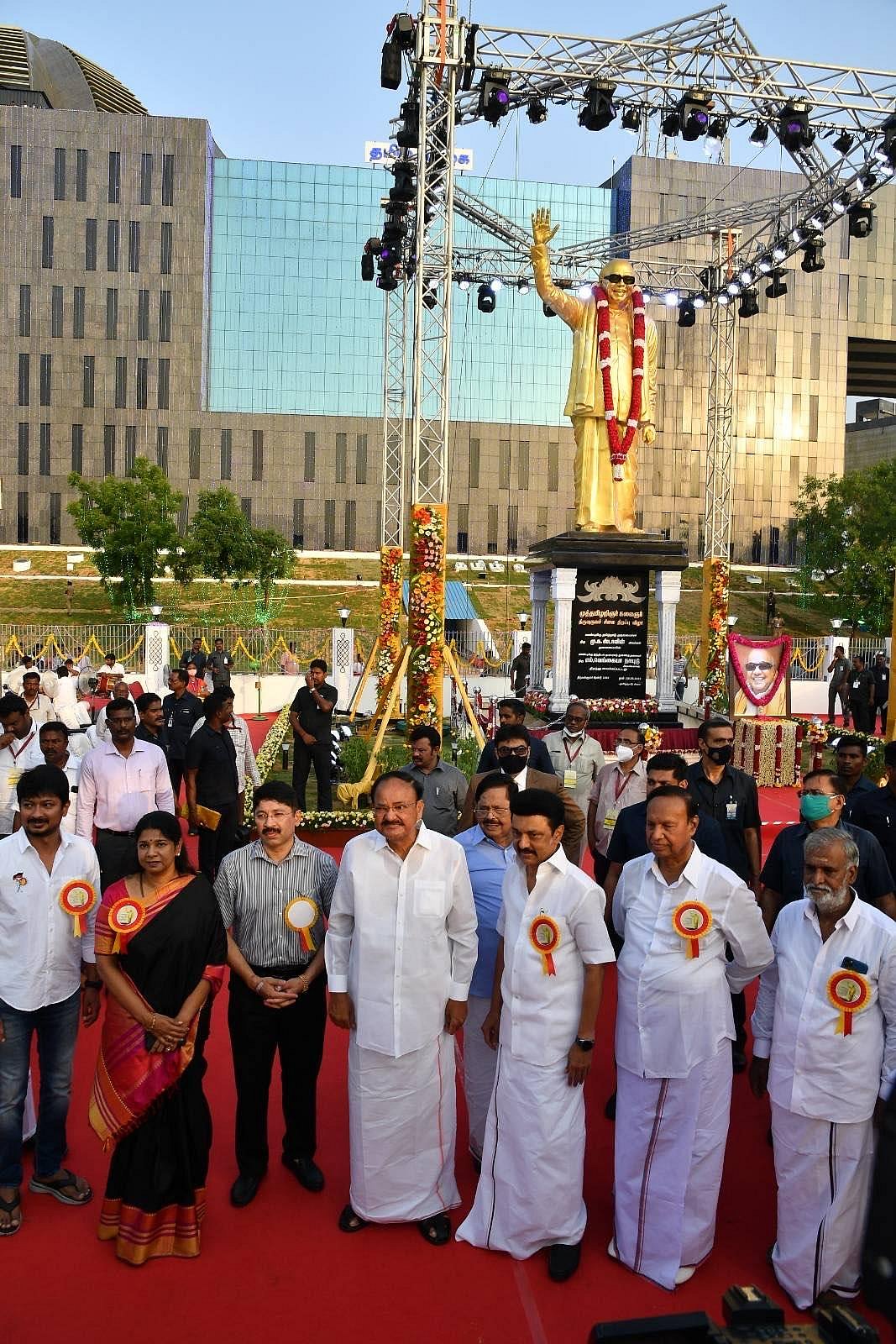 kalaignar statue opening unveiling ceremony photos