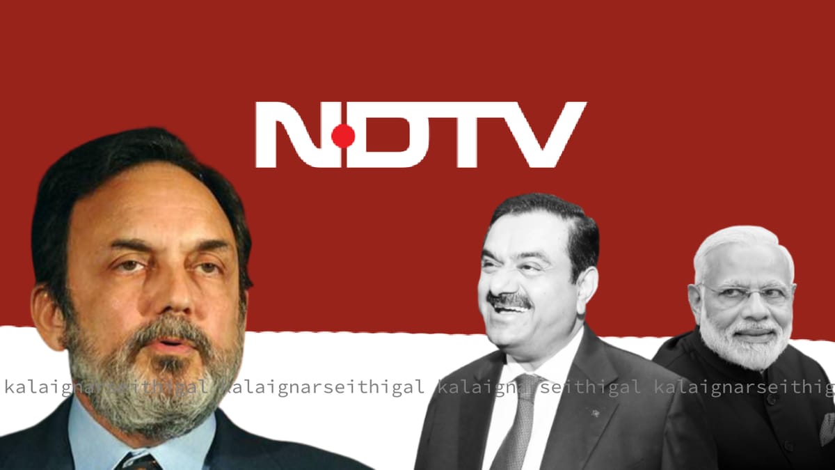 Adani takes over NDTV..Corporate gangs infiltrating media at crossroads ...