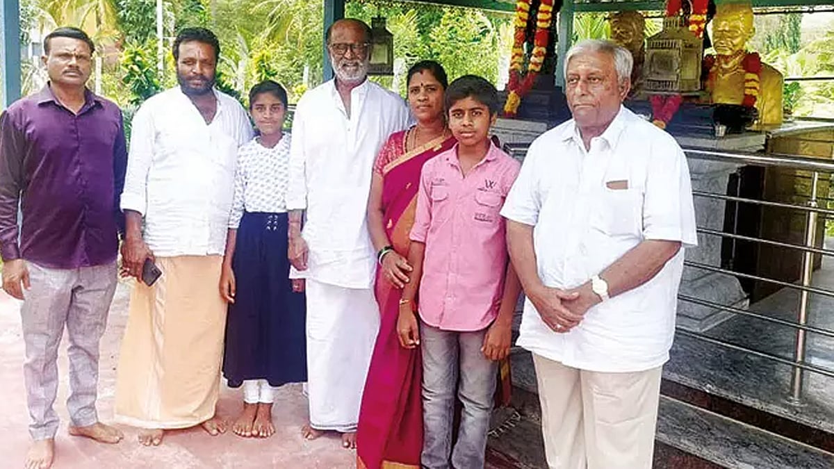 Actor rajinikanth visit his native place in krishnagiri