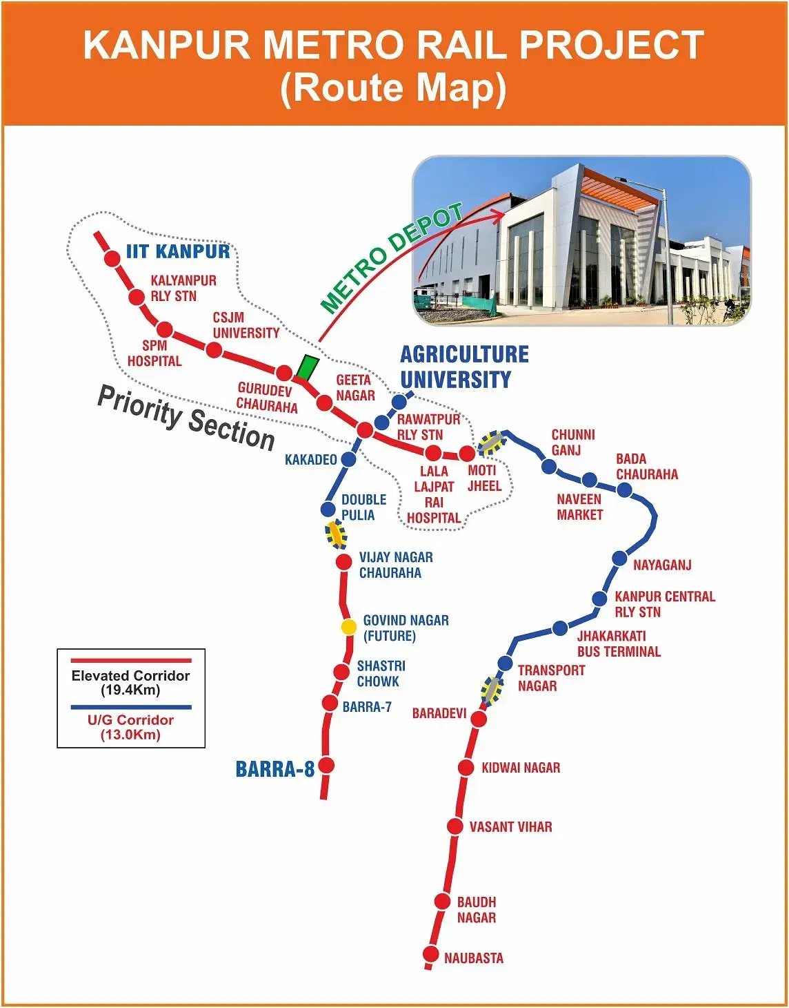 Chunniganj-Nayanganj metro stations of Kanpur to be constructed using ...