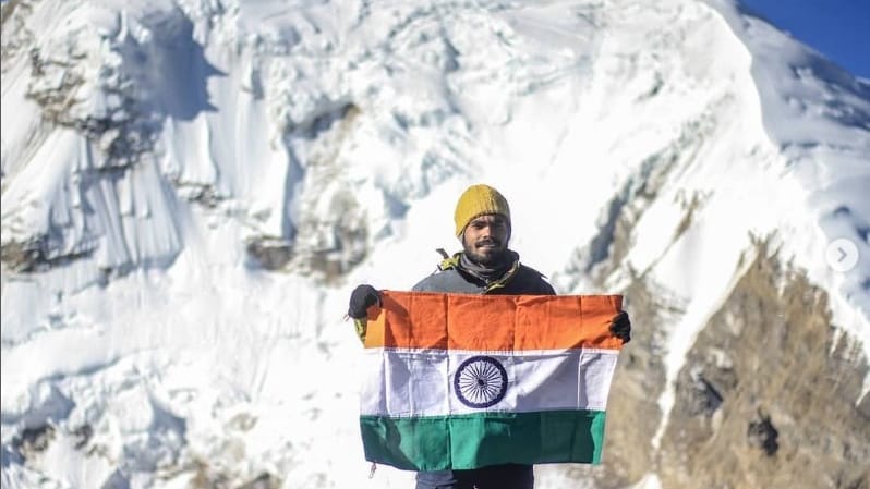 Meet Nitish Singh, a young mountaineer who's hoisting the tricolour on ...