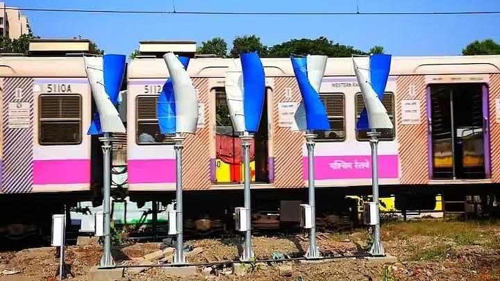 Western Railway installs mini windmills to generate wind energy along ...
