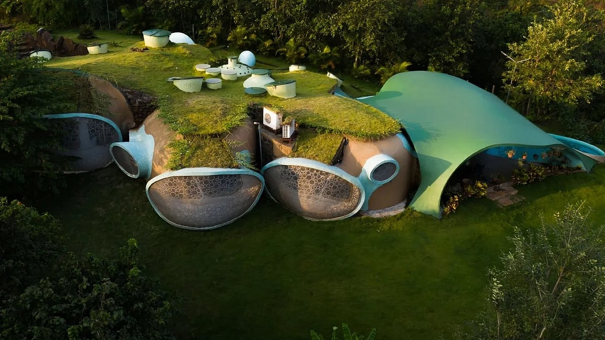 India's first earth-sheltered home with a pool & roof garden, is ONLY 3 ...