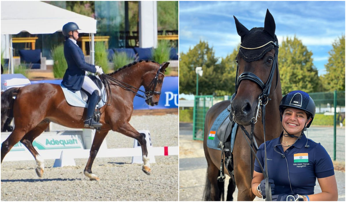 Indore girl, Sudipti Hajela in gold-winning Dressage squad at the Asia ...