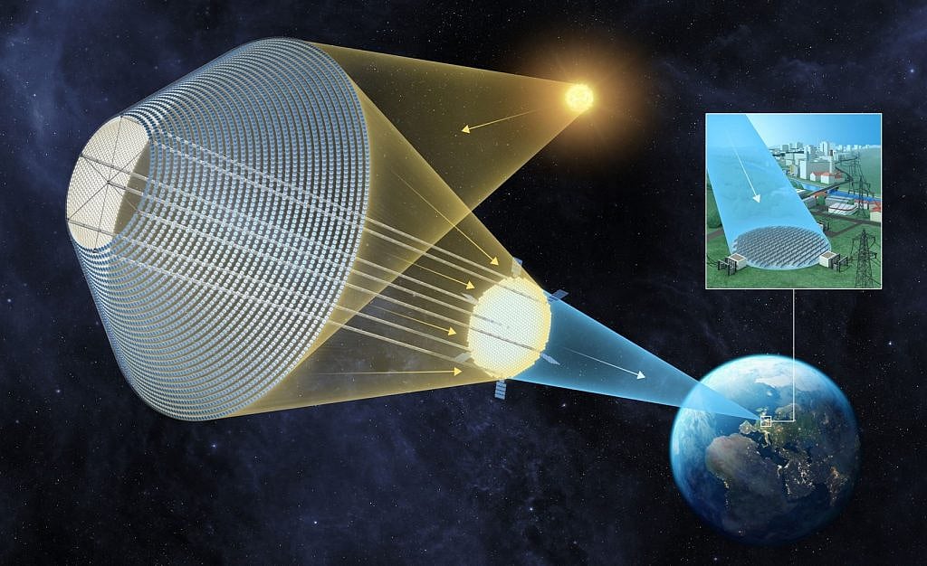 the orbital solar power plant was made. this a part of Japan’s OHISAMA ...