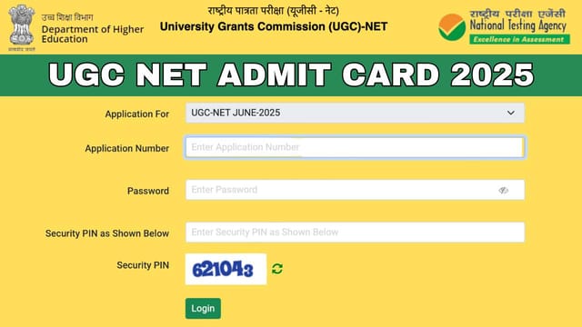 how to download UGC NET admit card