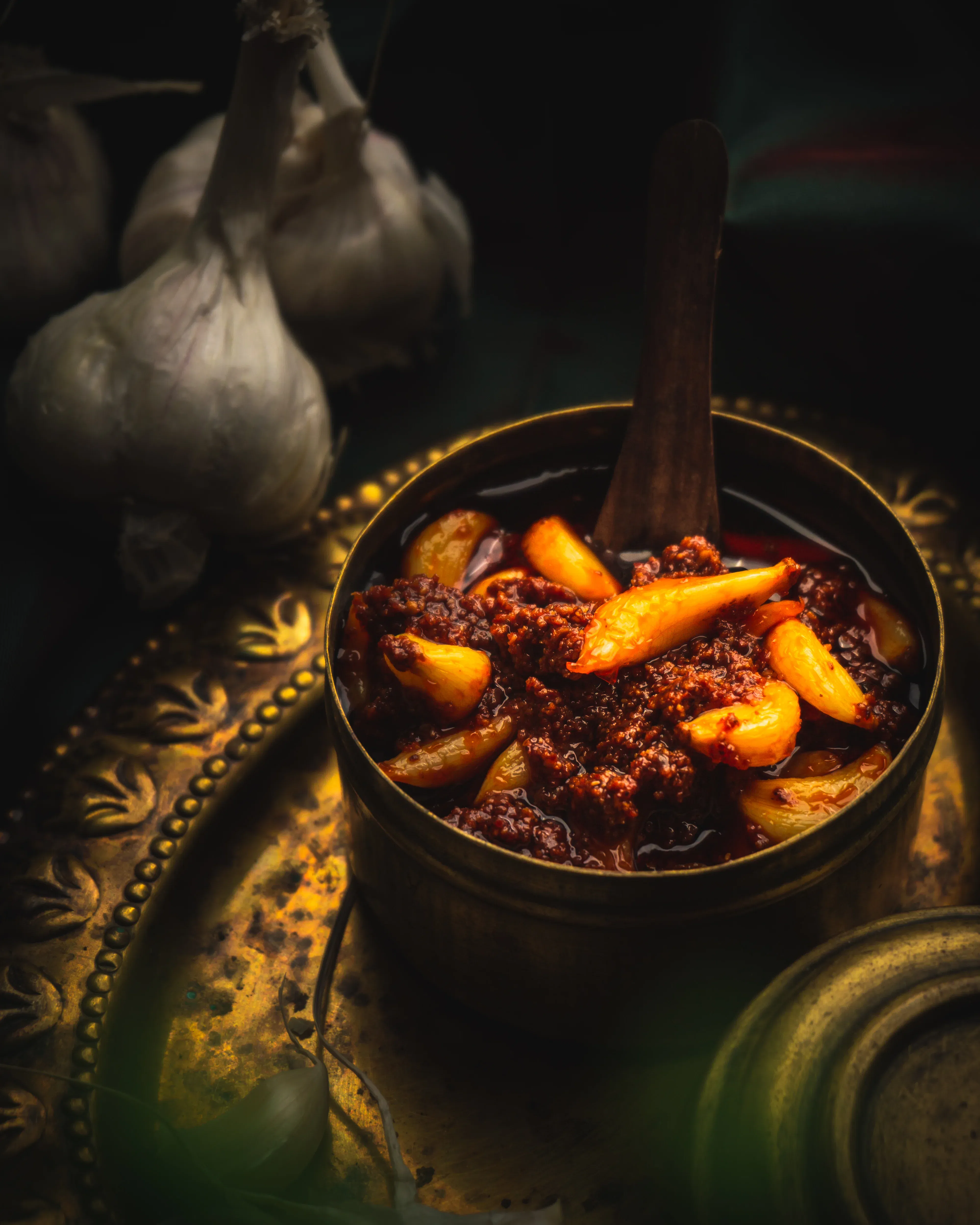 garlic pickle prepration and storage