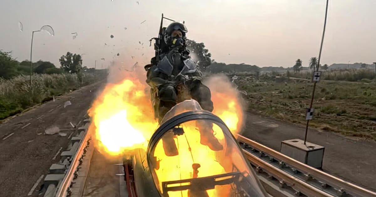 India’s terrifying ‘Rocket-Sled Test’ that protects fighter pilots
