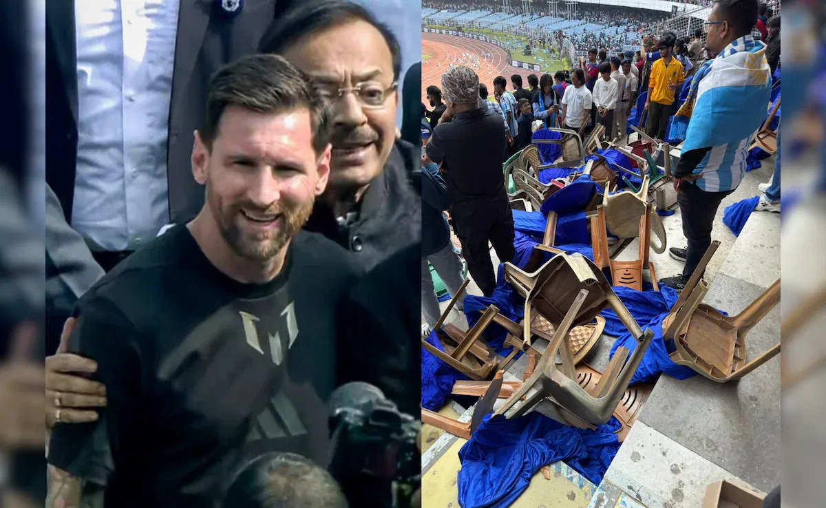 Chaos Erupts After Lionel Messi Walks Off in kolkata
