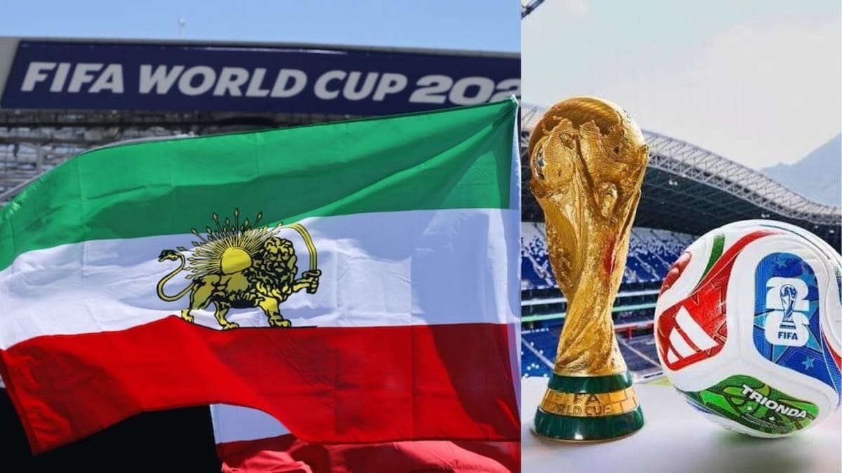 “A political protest beyond football! Iranian fans carry a flag banned ...