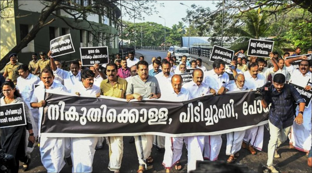UDF launches day and night protest across Kerala against Left govt's ...