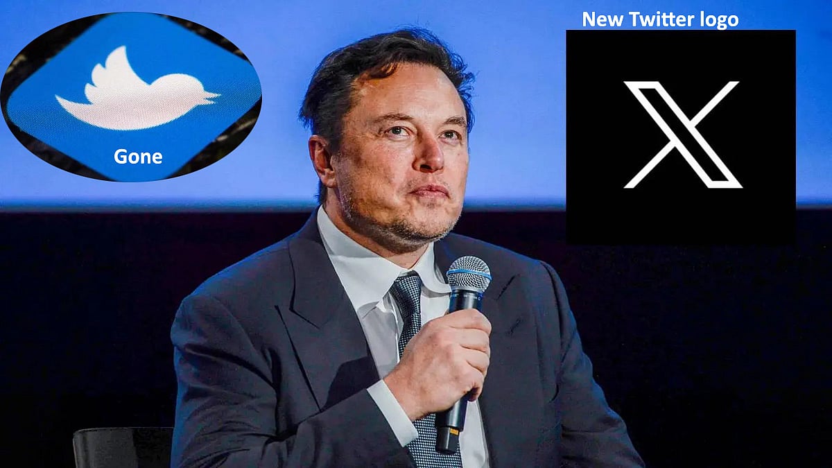 Elon Musk reveals new black and white X logo to replace Twitter's blue bird