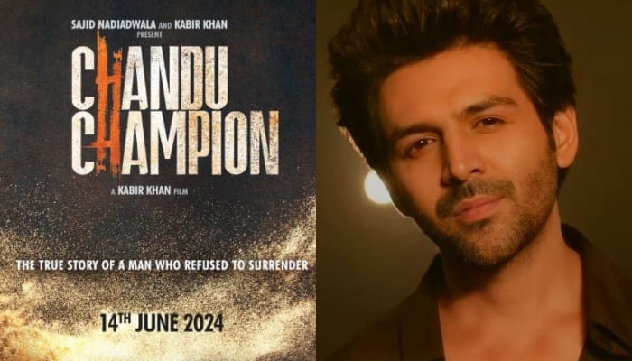 Kartik Aryan unveils first look of 'Chandu Champion', finishes first ...