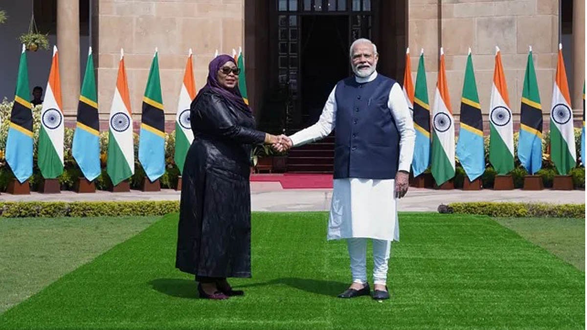 PM Modi holds talks with Tanzanian President Hassan