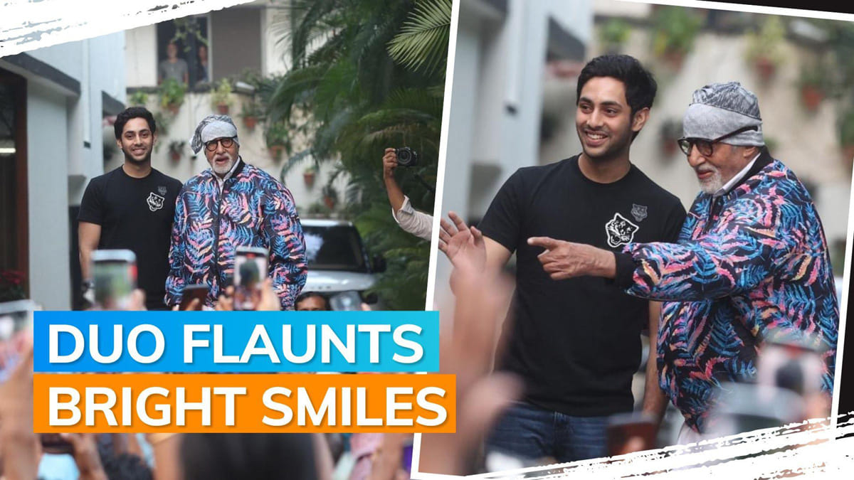Agastya Nanda joins grandfather Amitabh Bachchan for weekly meet-and ...
