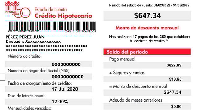 Así puedes conocer el nuevo estado de cuenta de tu crédito Infonavit