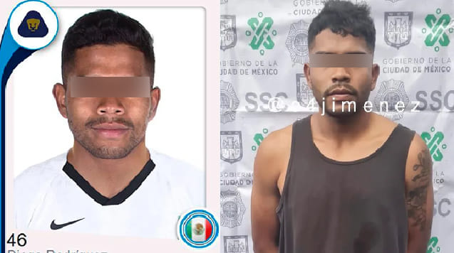Detienen a ex jugador de Pumas por vender droga en CDMX