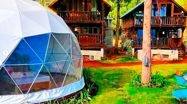 En Zirahuén, Michoacán, domos geodésicos para acampar frente al lago