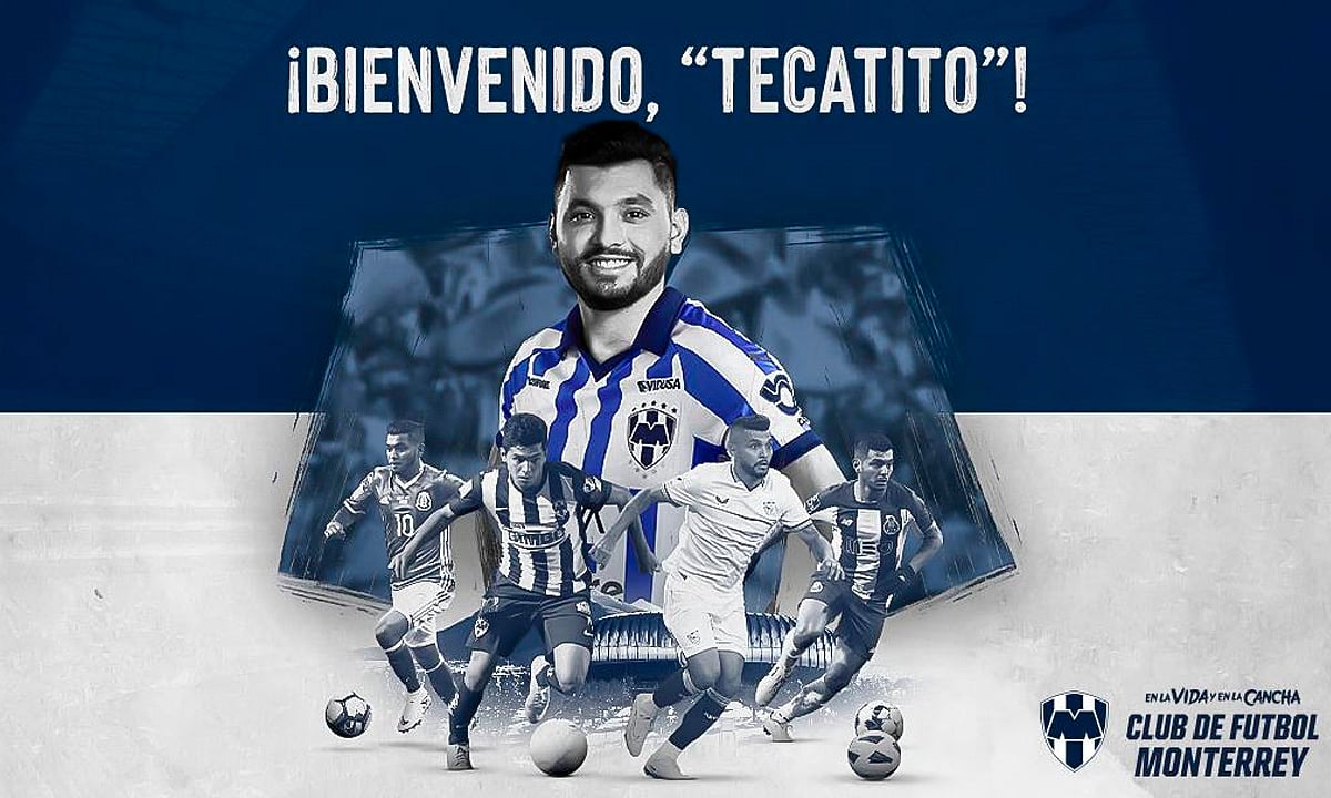 Rayados de Monterrey hace oficial el fichaje del Tecatito Corona