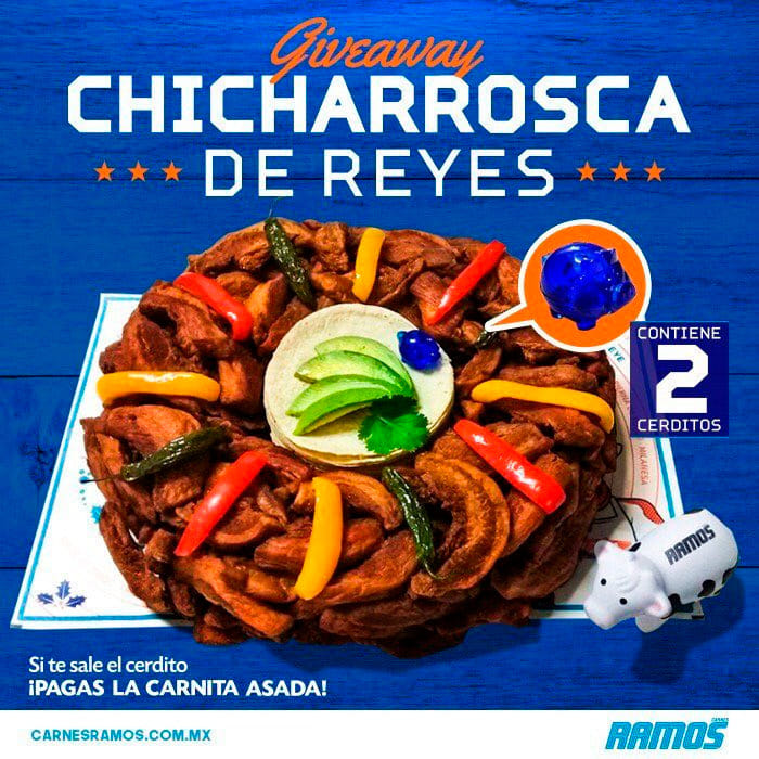 Chicharrosca, la nueva versión de rosca de reyes
